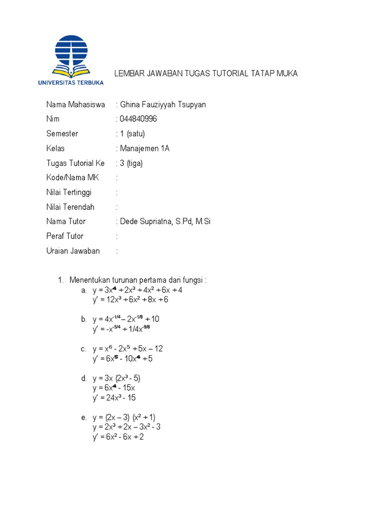 Ghina Fauziyyah Tsupyan - TT3 MTK.E | PDF | Metode & Bahan Ajar
