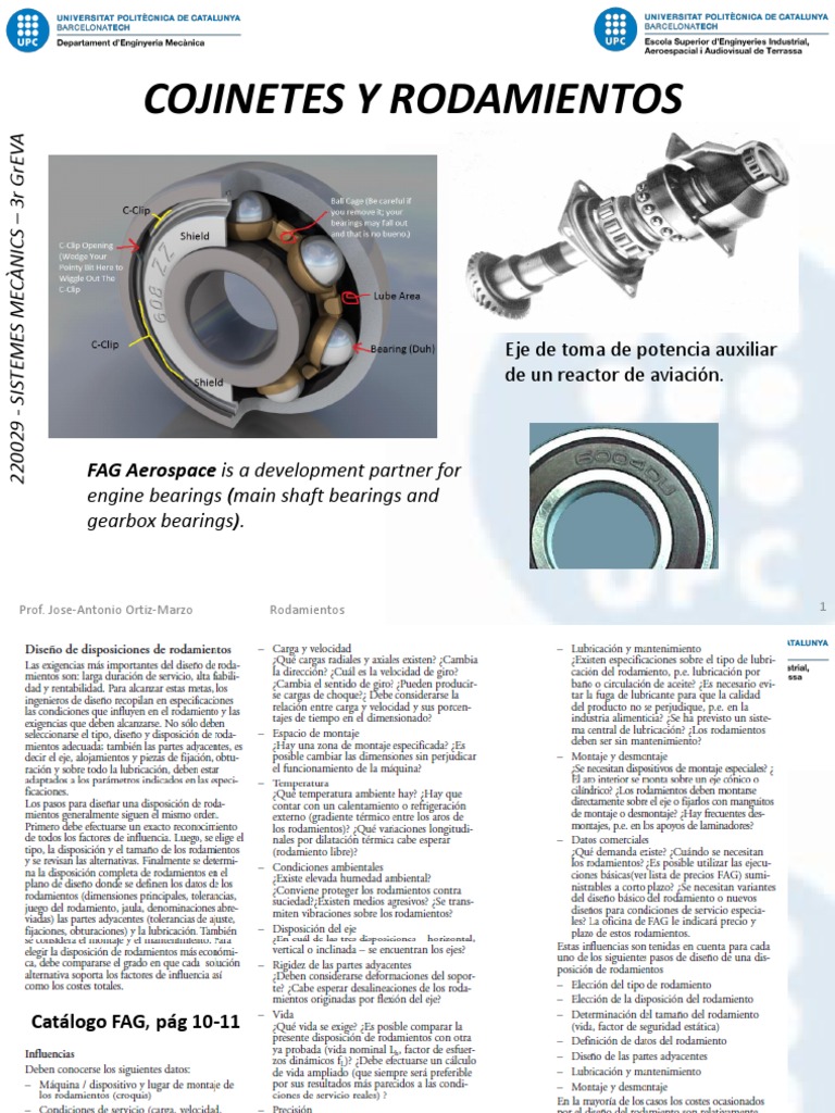 Rodamiento | PDF | Rodamiento (Mecánico) | Física Aplicada e Interdisciplinaria