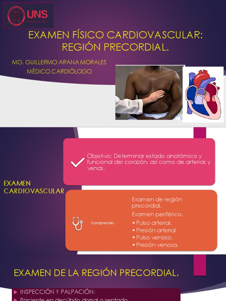 Examen Fisico Cardiovascular Región Precordial | PDF | Angiología ...