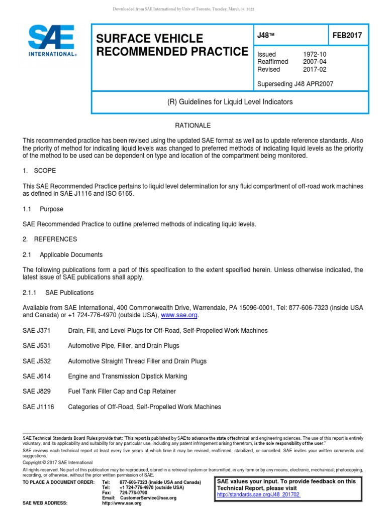 Sae J48-2017 | PDF | Off Roading | Specification (Technical Standard)
