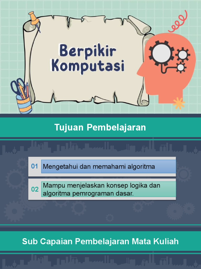 Pengenalan Computational Thinking dan Algoritma | PDF | Metode & Bahan Ajar | Teknologi & Rekayasa