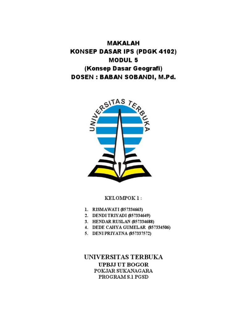 Makalah Modul 5 Konsep Dasar IPS Kelompok 1 | PDF | Ilmu Sosial | Kajian Bahasa Asing