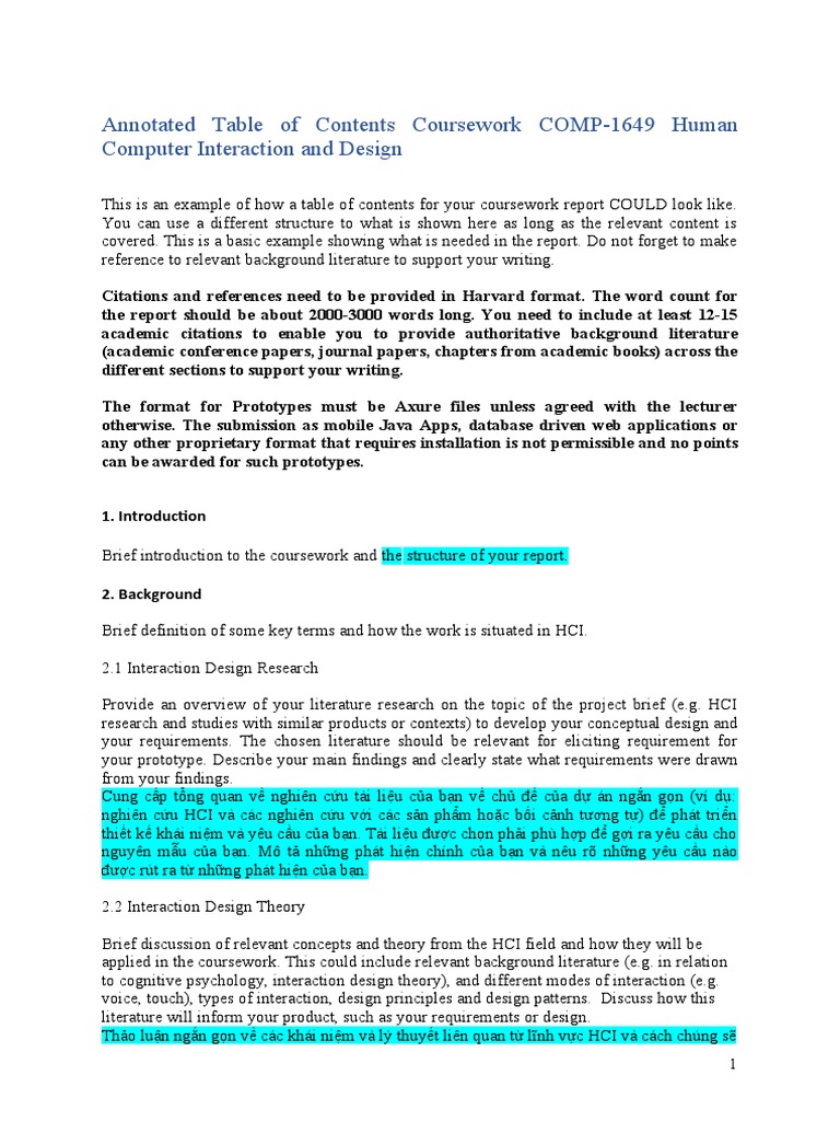 COMP1649 Annotated Table of Contents Term 1 - 2223 | PDF | Human–Computer Interaction ...