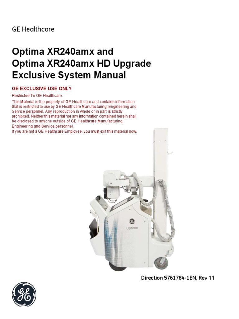Optima XR240amx ESM | PDF | Technologie et ingénierie