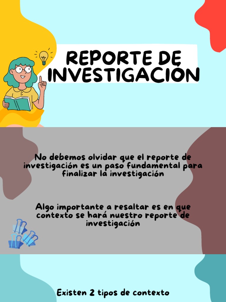 Reporte de Investigacion | PDF