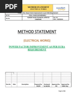 Method of Statement: (Electrical Works) | PDF