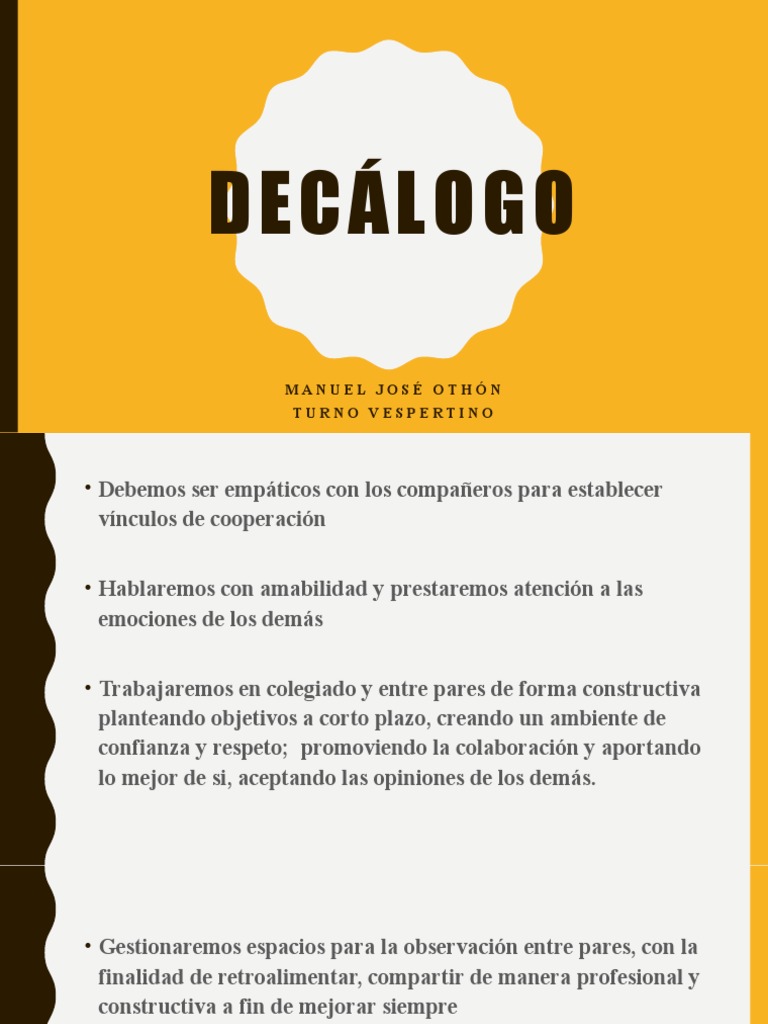 DECÁLOGO | PDF