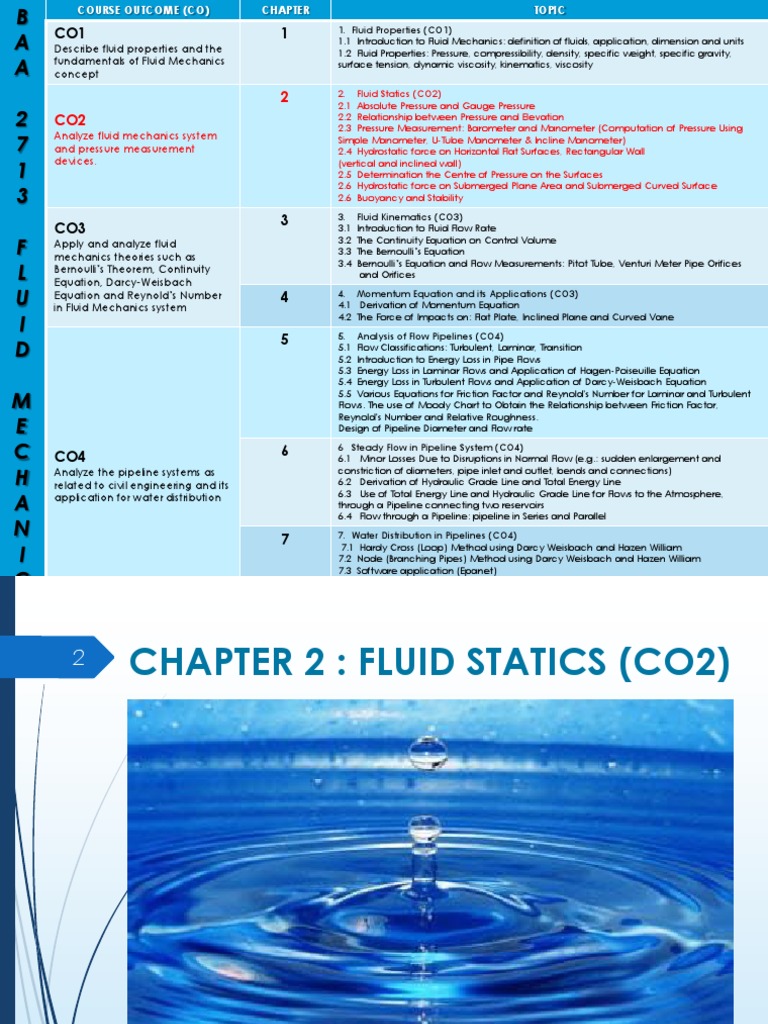 Chapter 2 Fluid Statics | PDF | Buoyancy | Pressure