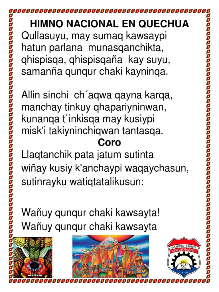 Himno Nacional en Quechua | PDF | Religión y espiritualidad
