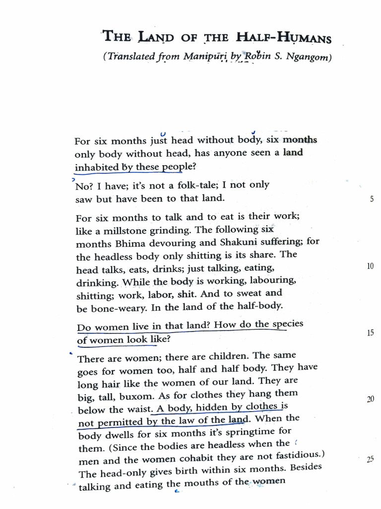 The Land of Half Humans | PDF