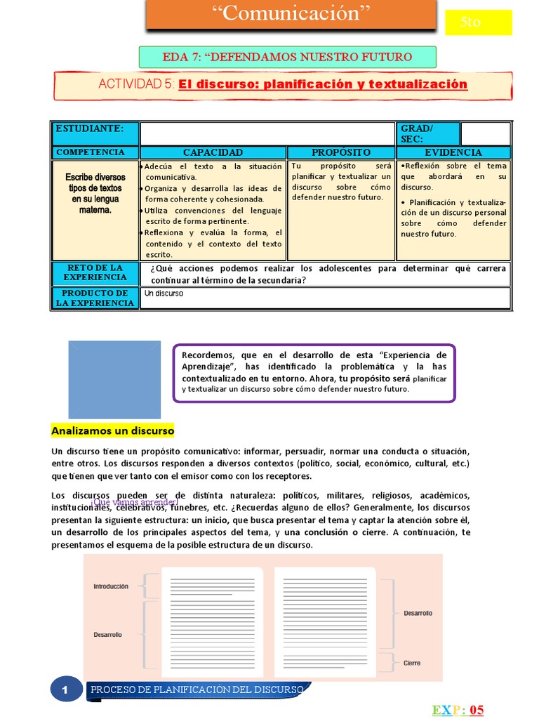5º Act 5 Com Eda 7 | PDF