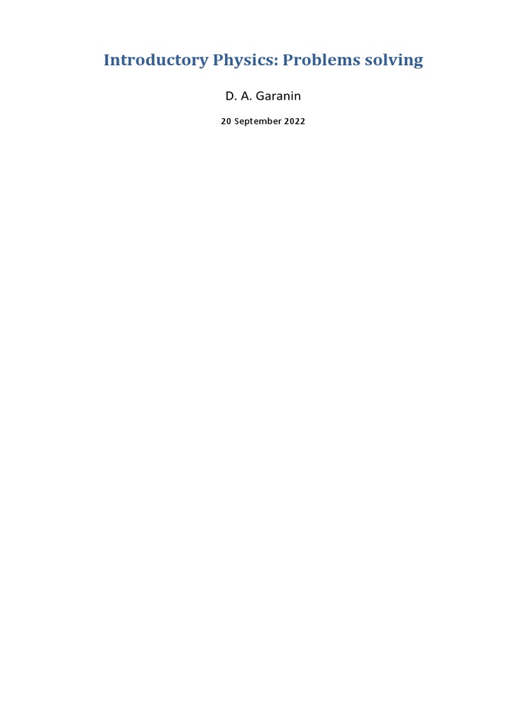 Probleme Fizică | PDF