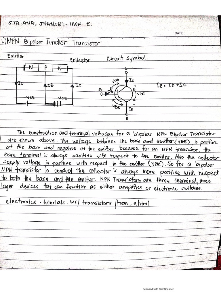 Experiment Transistor Number | PDF
