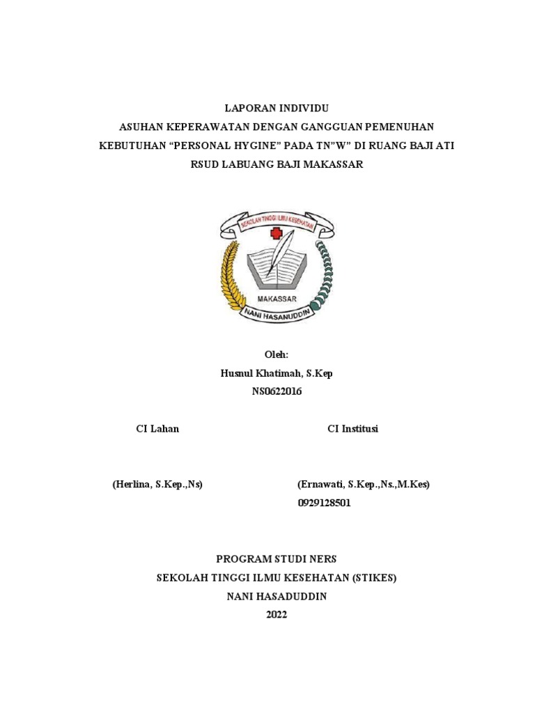 LP KD Kebutuhan Kebersihan Dan Perawatan Diri | PDF