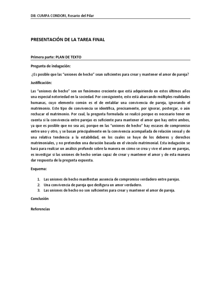 Tarea Final D8 | PDF