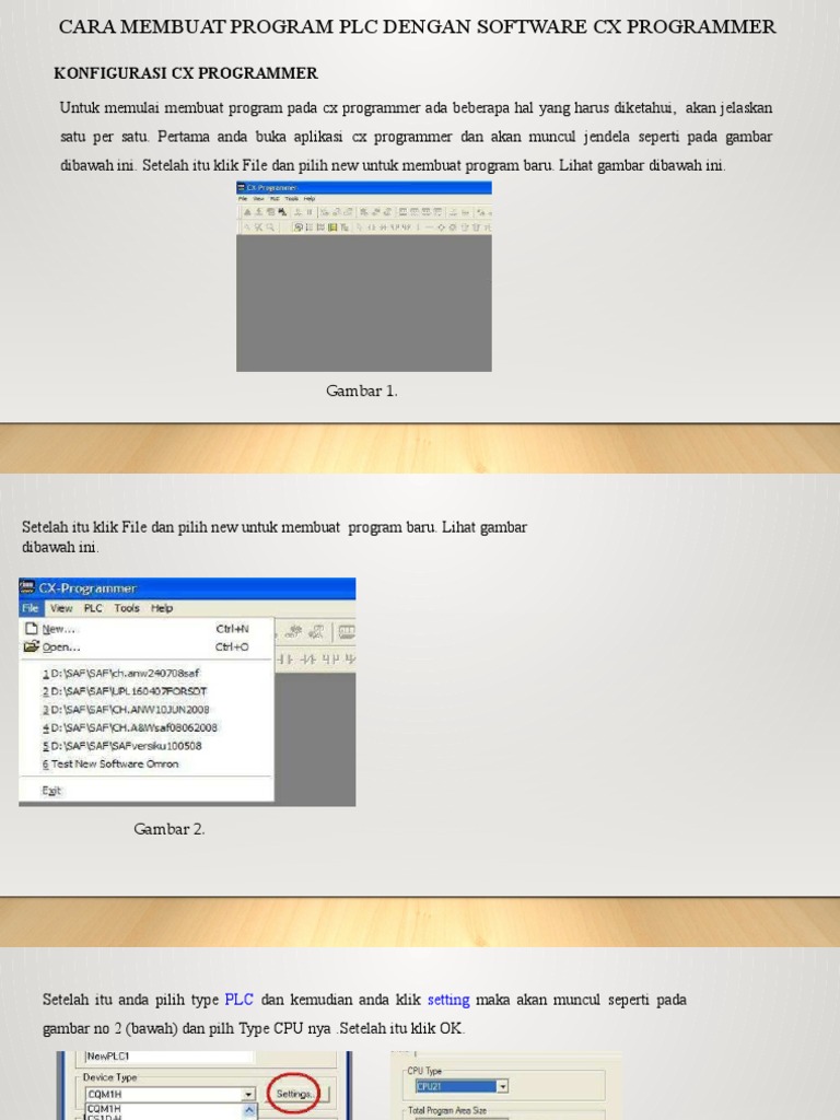 5 Konfigurasi CX Programmer | PDF | Komputer