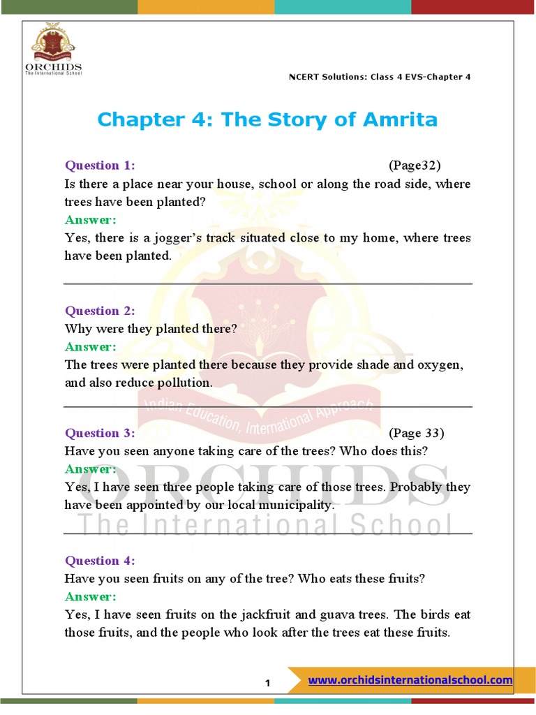 The Story of Amrita | PDF | Trees | Plants