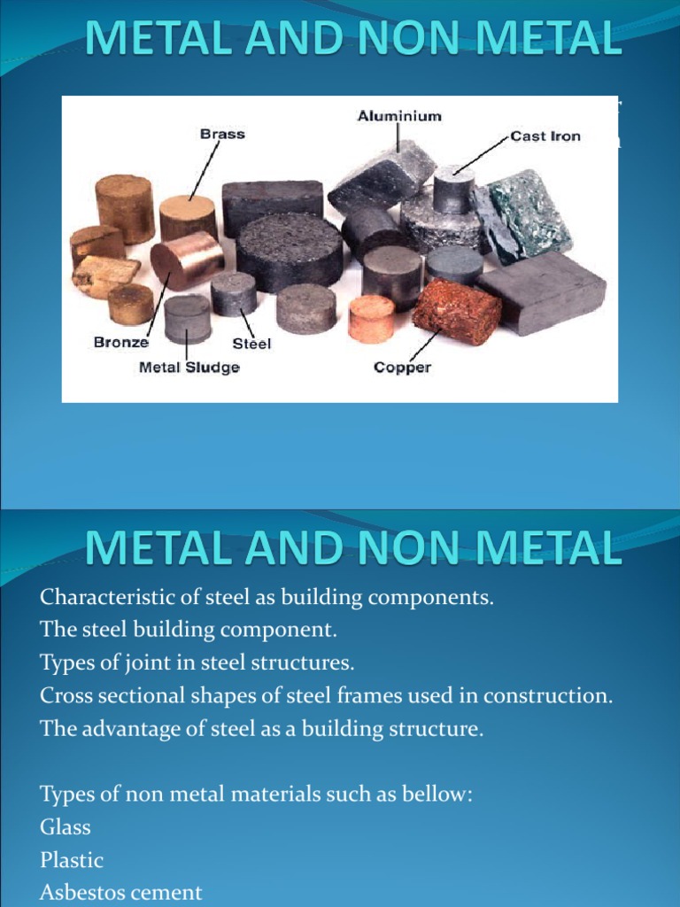 Steel and Non-Metal Building Materials | PDF | Fiberglass | Asphalt