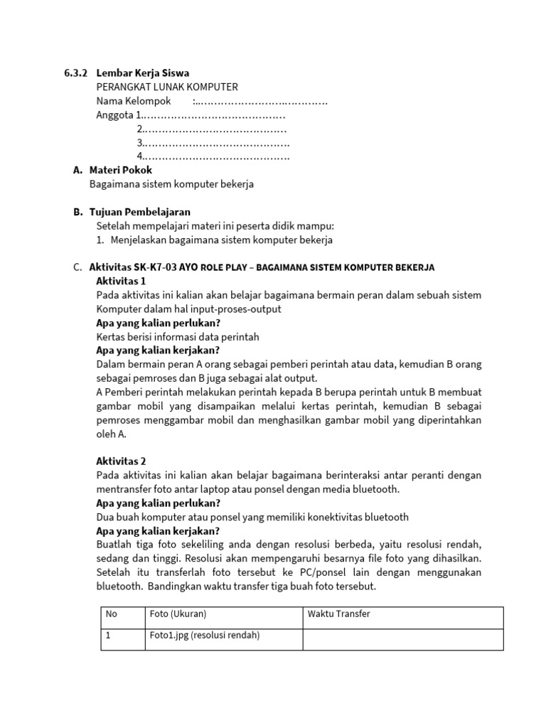 Lkpd Sk Sistem Komputer Bekerja Pdf