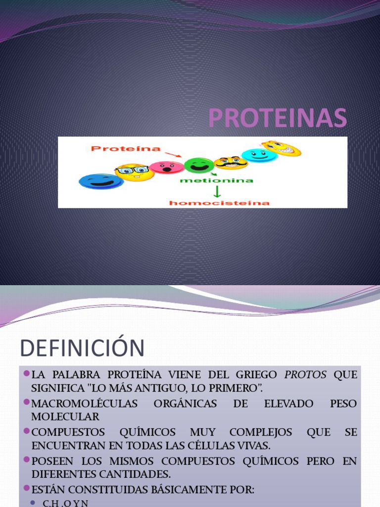 Proteinas | PDF | Péptido | Aminoácidos