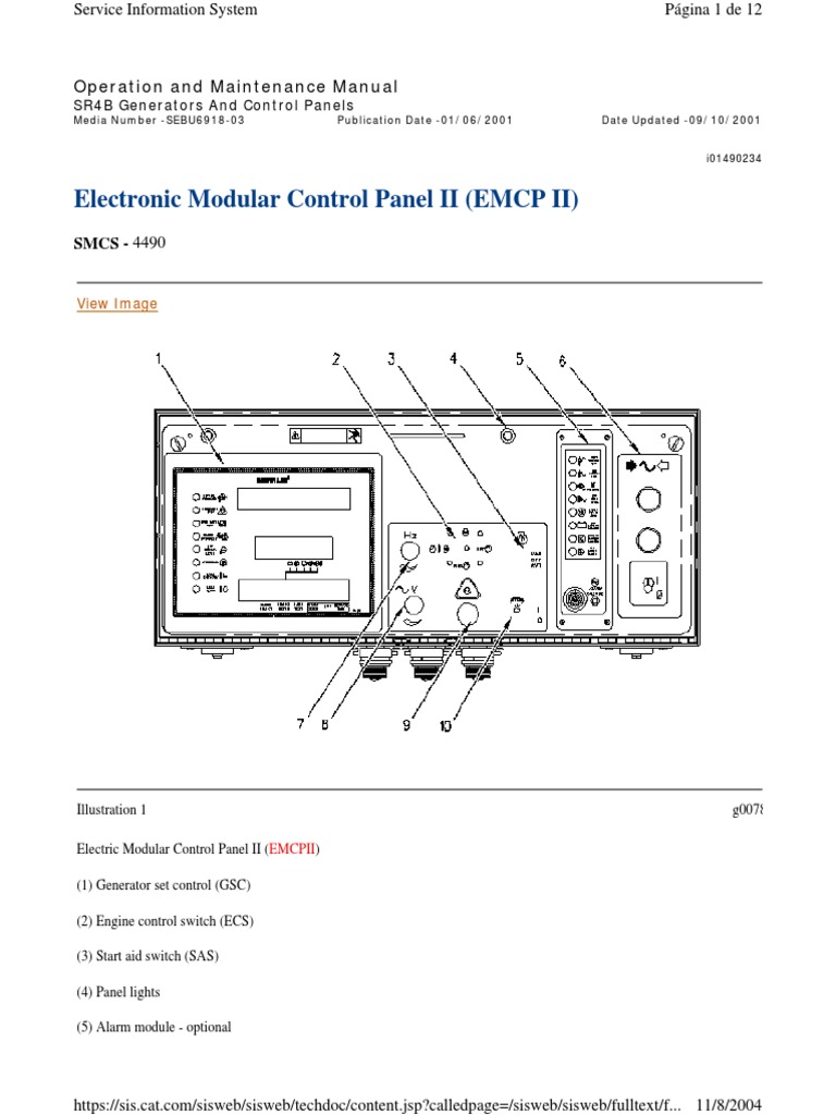 Emcp Ii - O&m | PDF | Relay | Switch