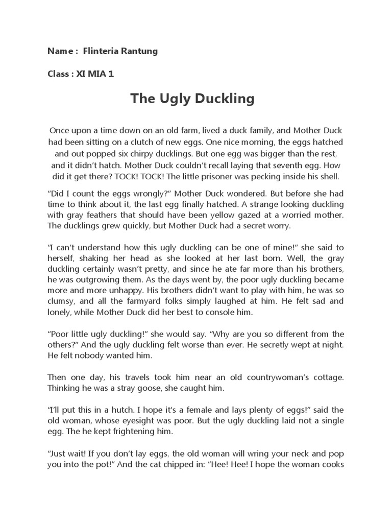 Ugly Duckling | PDF | Duck | Ornithology