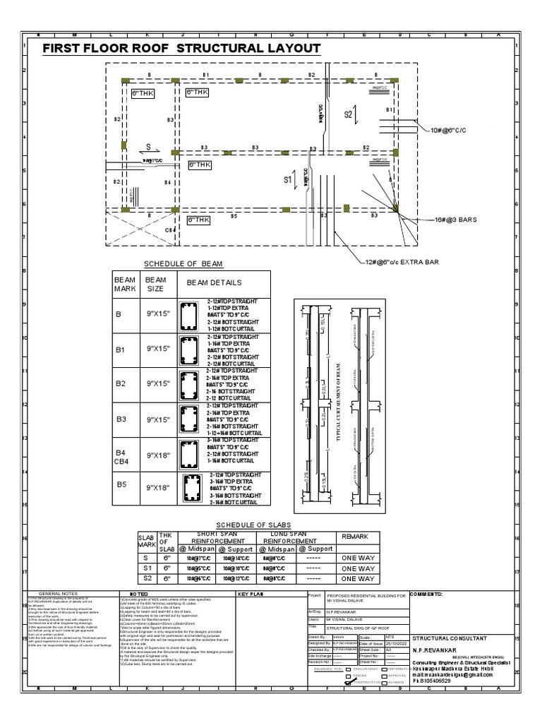 First Floor Final Slab PDF | PDF | Design | Real Estate