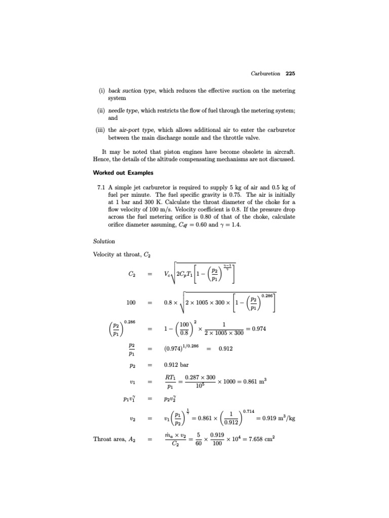 Venturi and Jet Calculations | PDF