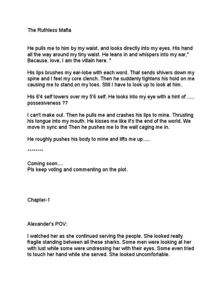 The Ruthless Mafia (Finished) | PDF