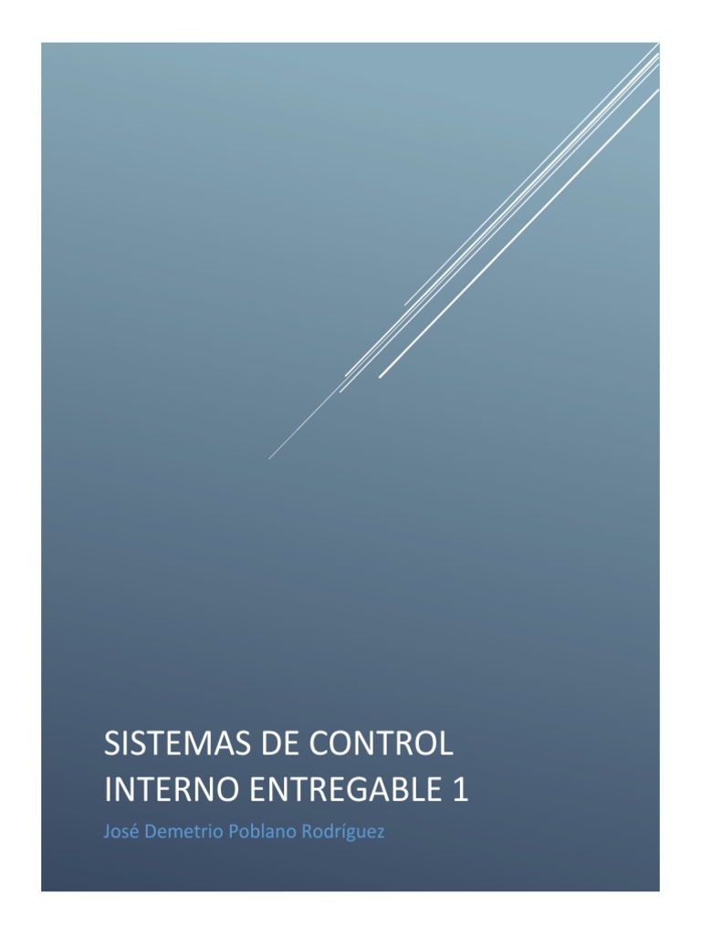 Sistemas de Control Interno | PDF