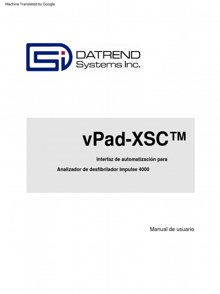 MN 133a 6100 024 VPad XSC For Impulse 4000 User Manual | PDF