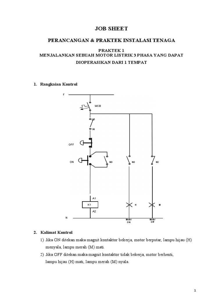 Instalasi Motor Listrik 3 Fasa | PDF