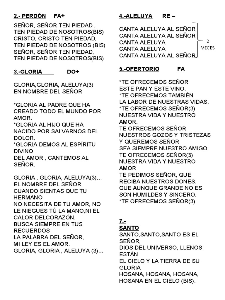 Cantos 31 Octubre | PDF | Amor | Cristo (título)