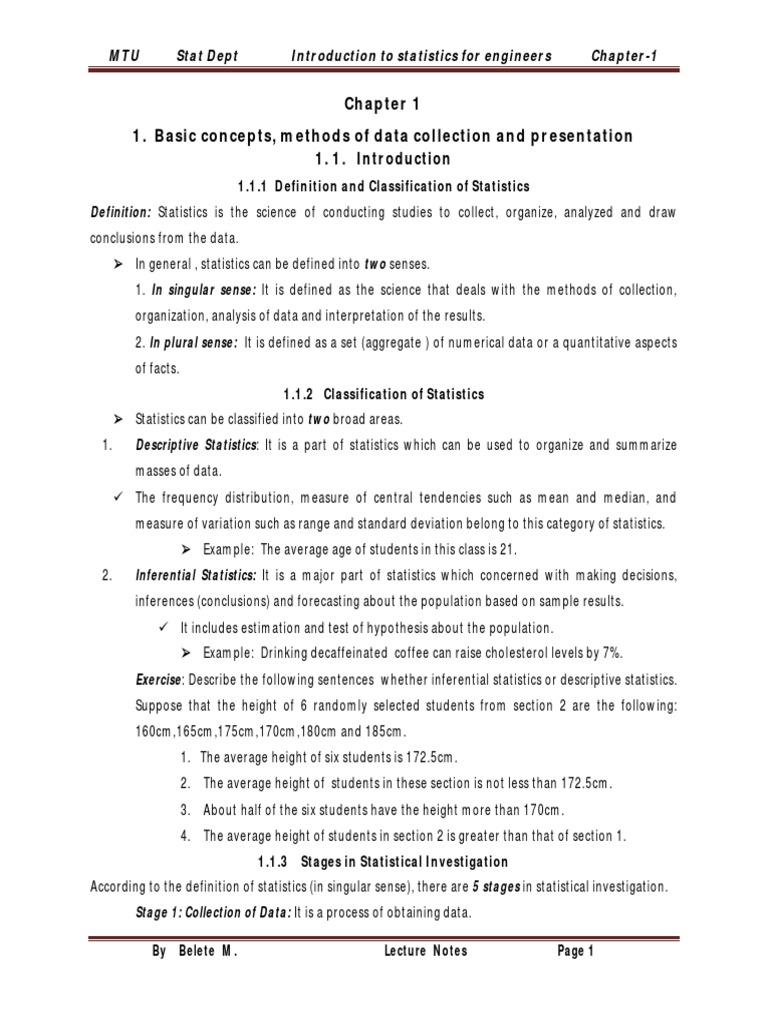 Chapter 1e | PDF | Statistics | Level Of Measurement