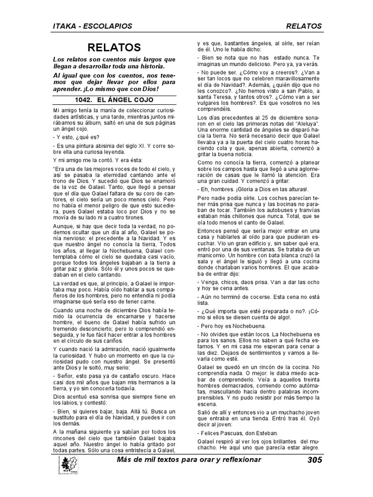 Oración de la mañana-Relatos | PDF