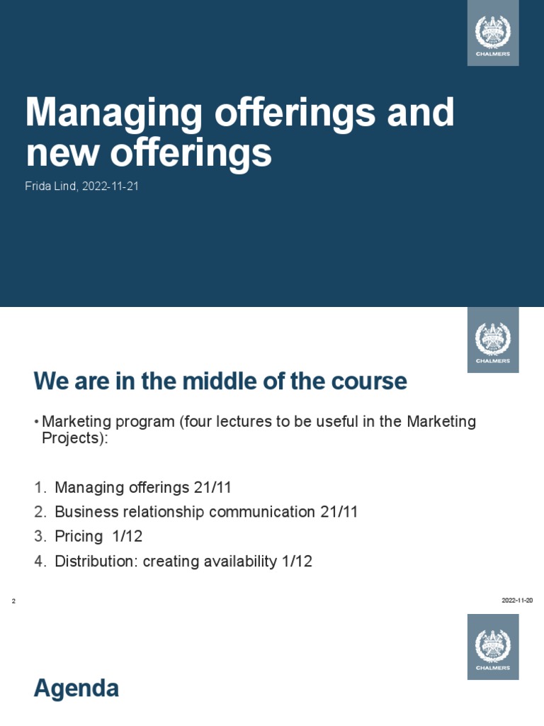Managing Offerings and New Offerings | PDF