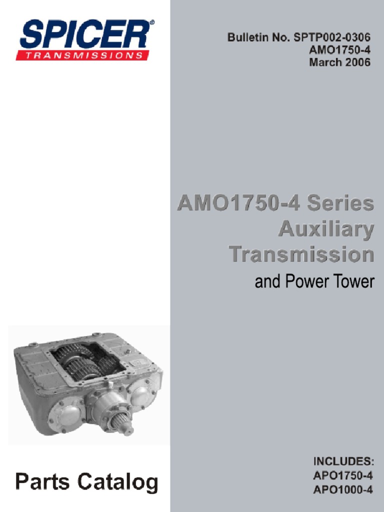 Manual de Partes Caja Apo1750 | PDF | Manual Transmission | Vehicle ...