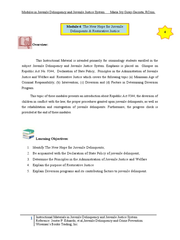 Crim 5 Module 4 | PDF