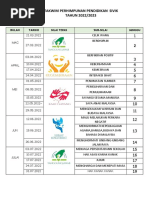 Format Takwim Unit Disiplin & Pengawas 2022 | PDF