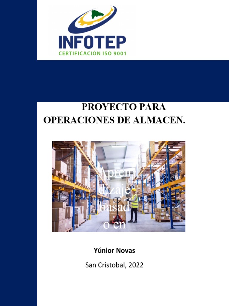 Proyecto para Operaciones de Almacen | PDF | Inventario | Almacén