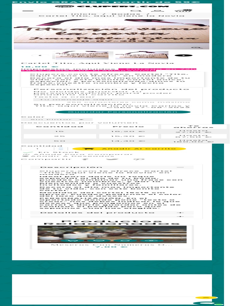 Cartel Tito, Aqui Viene La Novia en | PDF