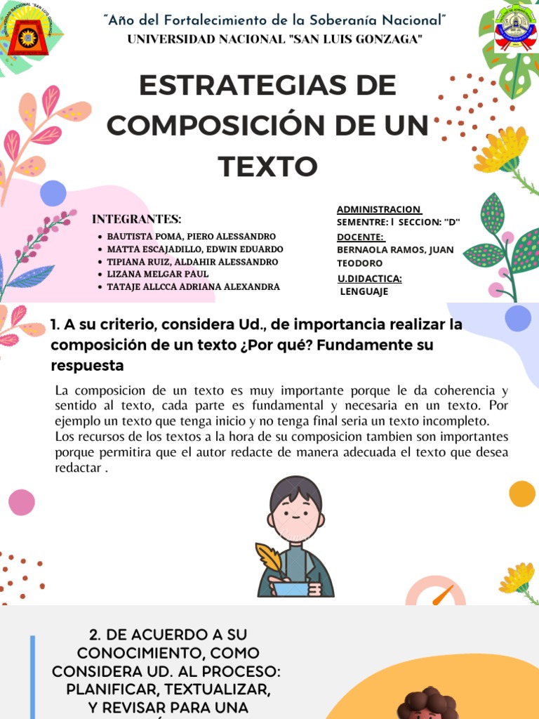 Estrategias para Composición de Textos | PDF | Crecimiento personal y ...