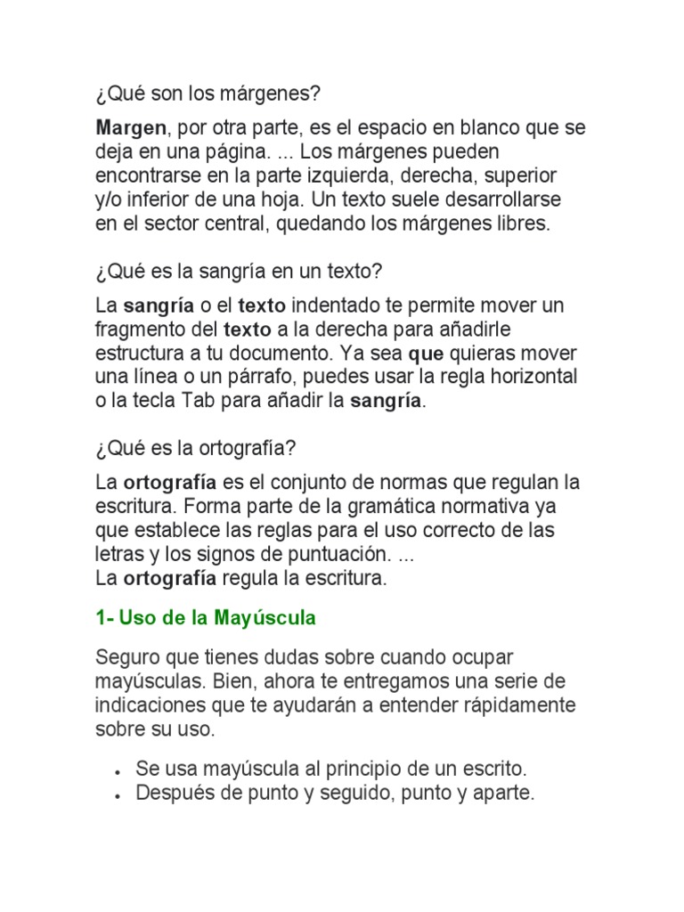 Qué Son Los Márgenes | PDF