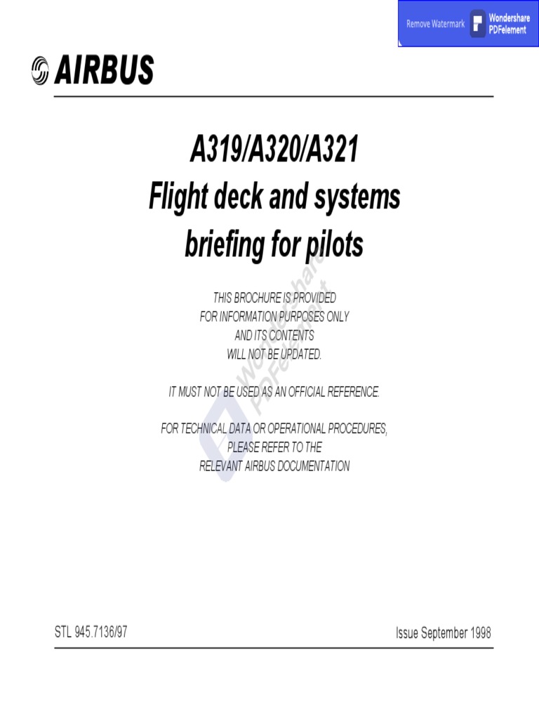 A319-320-321 Flight Deck and Systems Briefing For Pilots | PDF | Flight ...