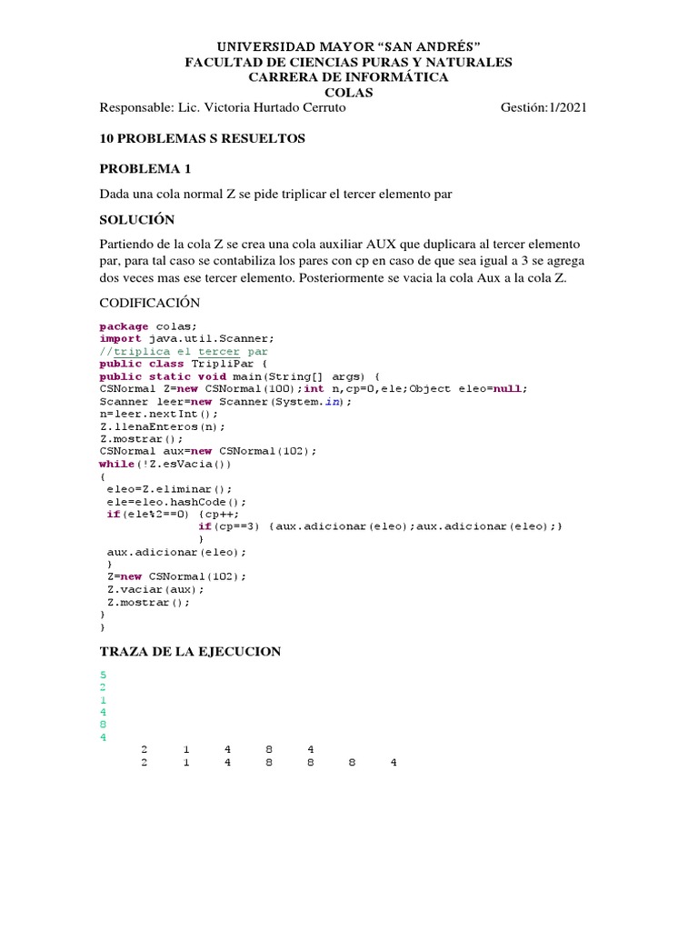 colasEjerRe 12021 | PDF | Java (lenguaje de programación) | Desarrollo ...