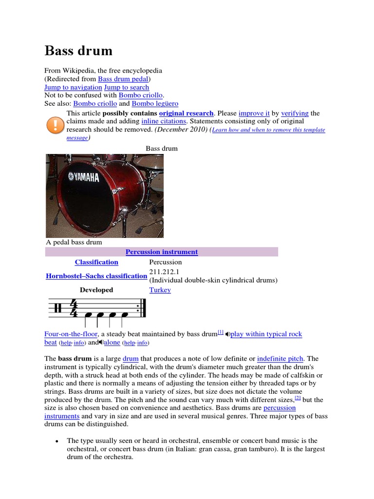 Bass Drum | PDF