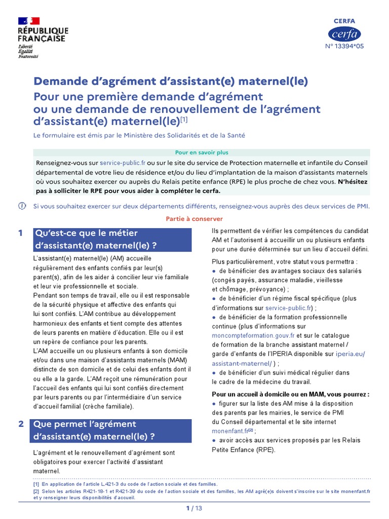 Cerfa 13394-05 | PDF