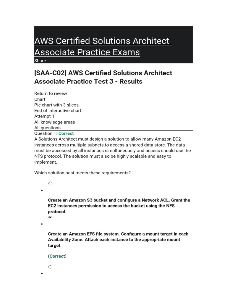 Test 3 Nael Davis Exam AWS | PDF | Amazon Web Services | Information ...