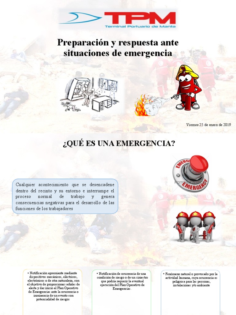 Preparación y Respuesta Ante Situaciones de Emergencia | PDF ...