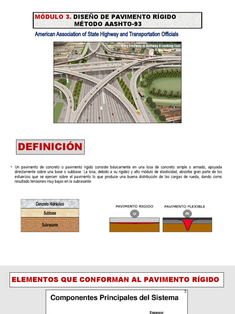 Módulo 3. Diseño Pav Rígido - Aashto-93 | PDF